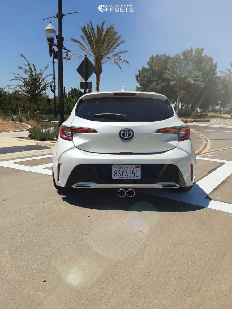 2021 Toyota Corolla with 18x9.5 22 Anovia Elder and 245/35R18 ...