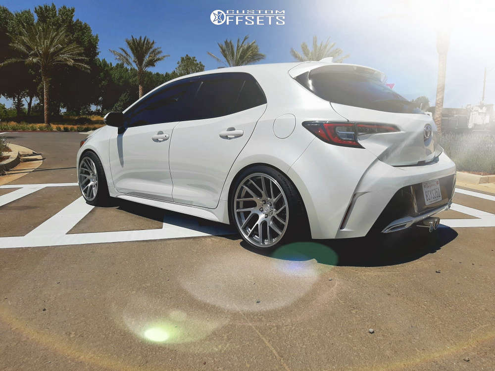 2021 Toyota Corolla with 18x9.5 22 Anovia Elder and 245/35R18 ...