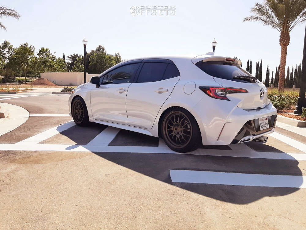 2021 Toyota Corolla with 18x9 35 Kansei Corsa and 225/40R18 Michelin ...
