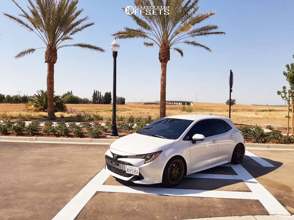 2021 Toyota Corolla with 18x9 35 Kansei Corsa and 225/40R18 Michelin ...