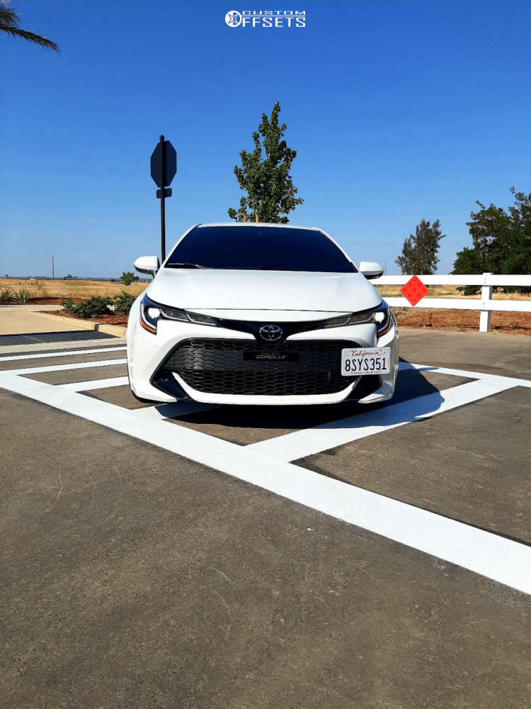 2021 Toyota Corolla with 18x9 35 Kansei Corsa and 225/40R18 Michelin ...