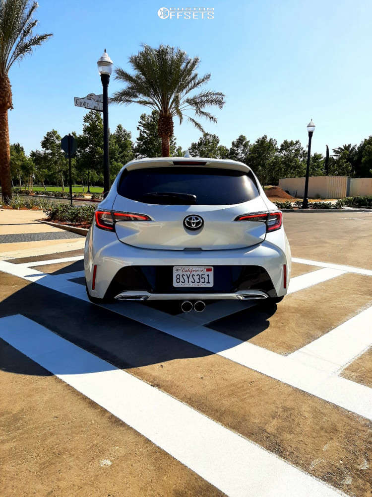 2021 Toyota Corolla with 18x9 35 Kansei Corsa and 225/40R18 Michelin ...