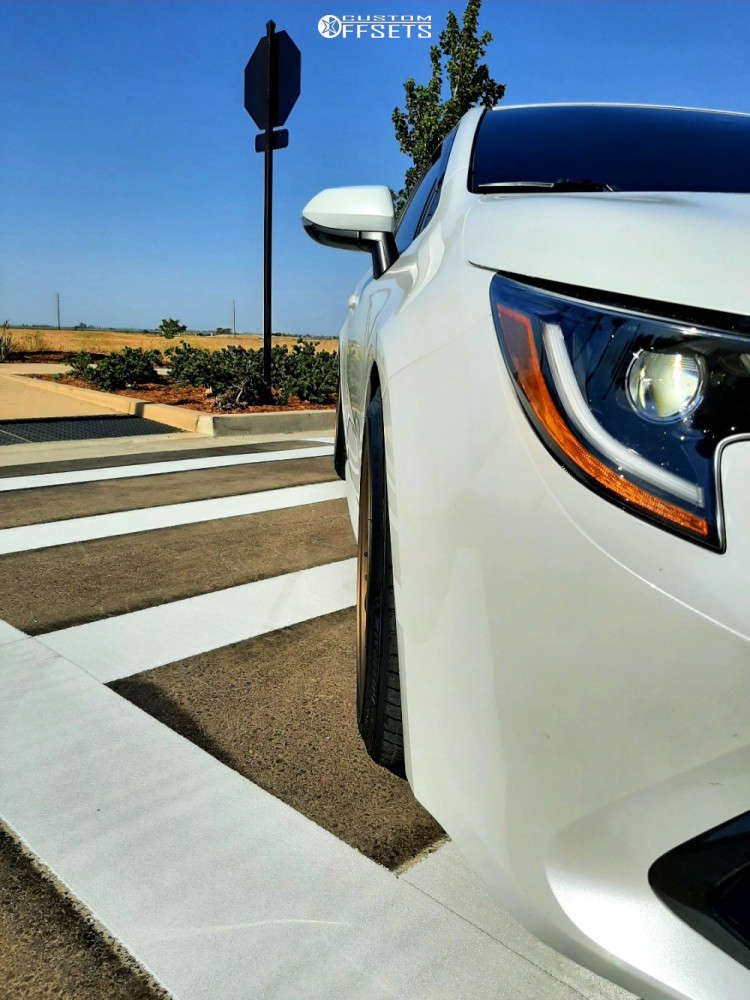2021 Toyota Corolla with 18x9 35 Kansei Corsa and 225/40R18 Michelin ...