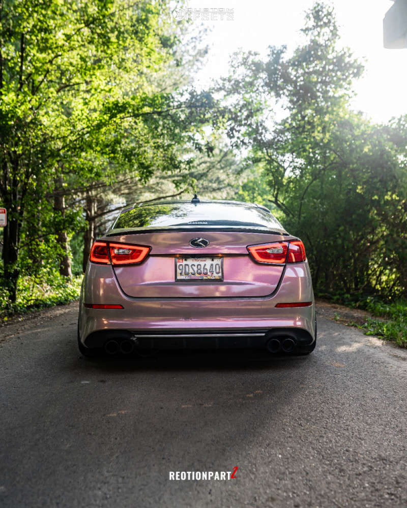2015 Kia Optima with 18x10 24 ESR Cs15 and 225/40R18 Ohtsu Fp8000 and ...