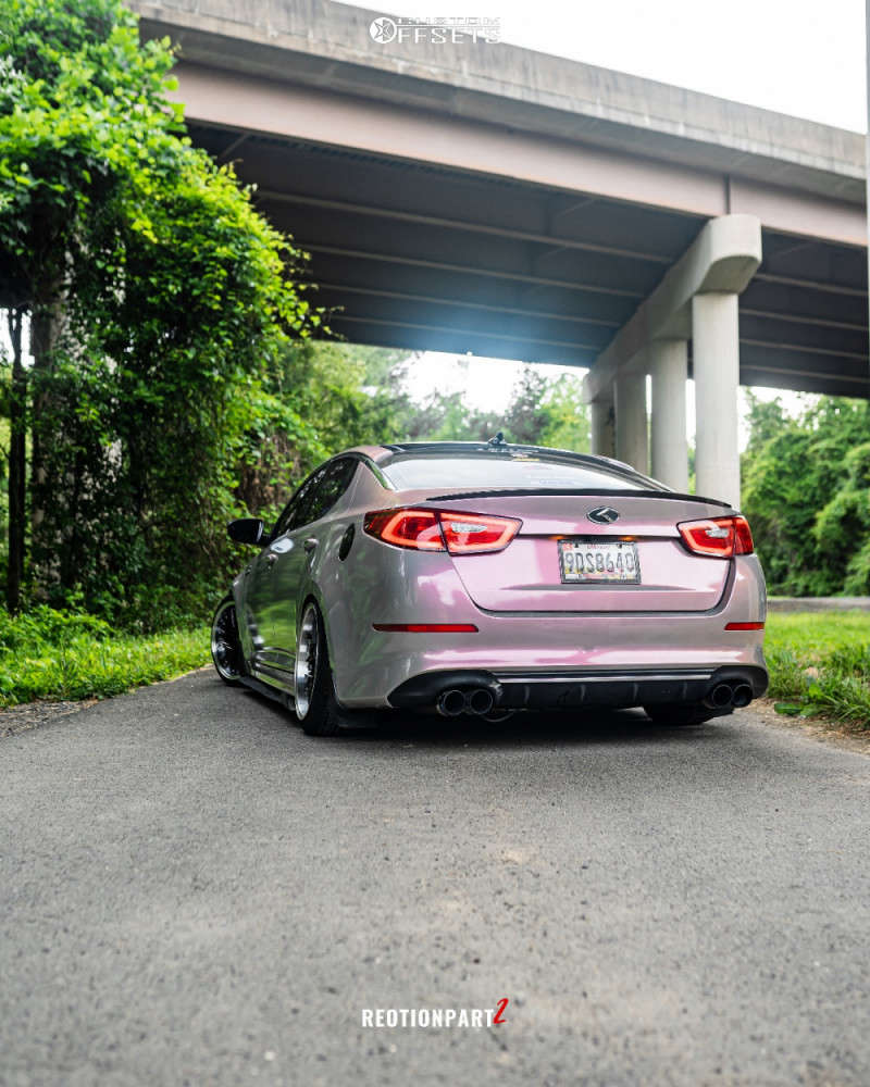 2015 Kia Optima with 18x10 24 ESR Cs15 and 225/40R18 Ohtsu Fp8000 and ...