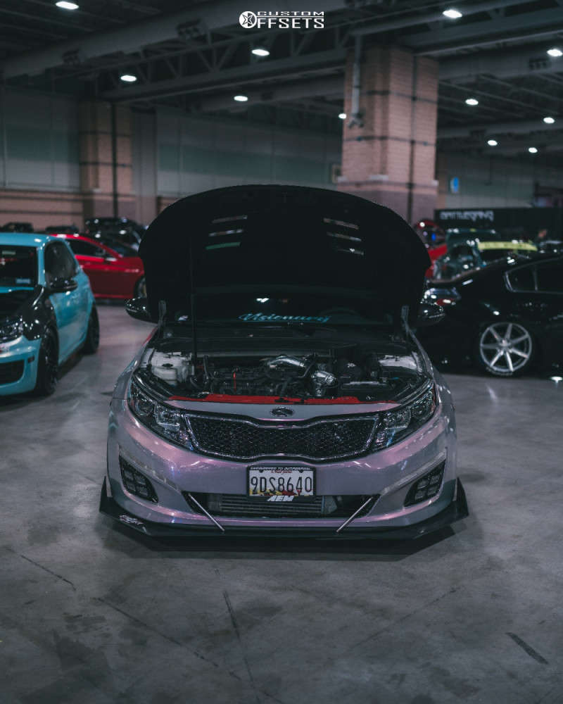 2015 Kia Optima with 18x10 24 ESR Cs15 and 225/40R18 Ohtsu Fp8000 and ...