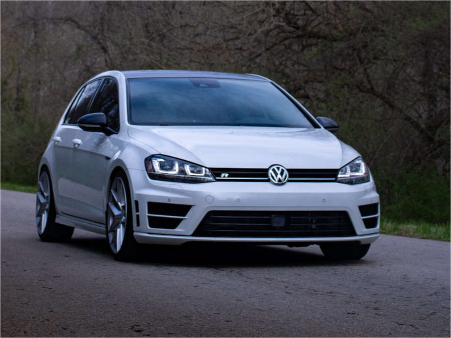 2016 Volkswagen Golf R with 19x8.5 45 Rotiform Flg and 235/30R19 ...