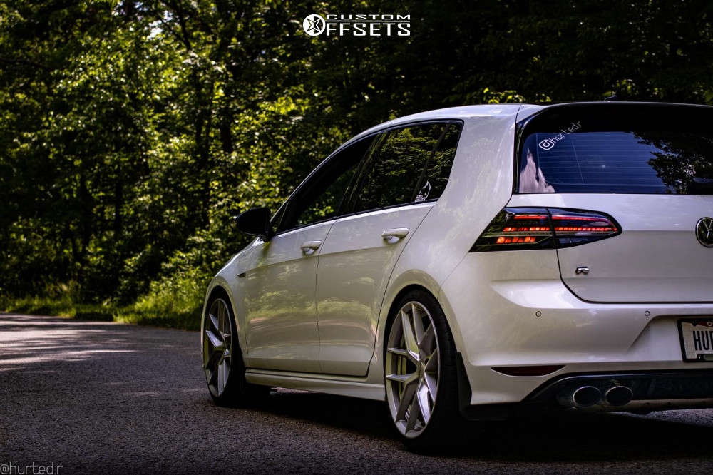 2016 Volkswagen Golf R with 19x8.5 45 Rotiform Flg and 235/30R19 ...