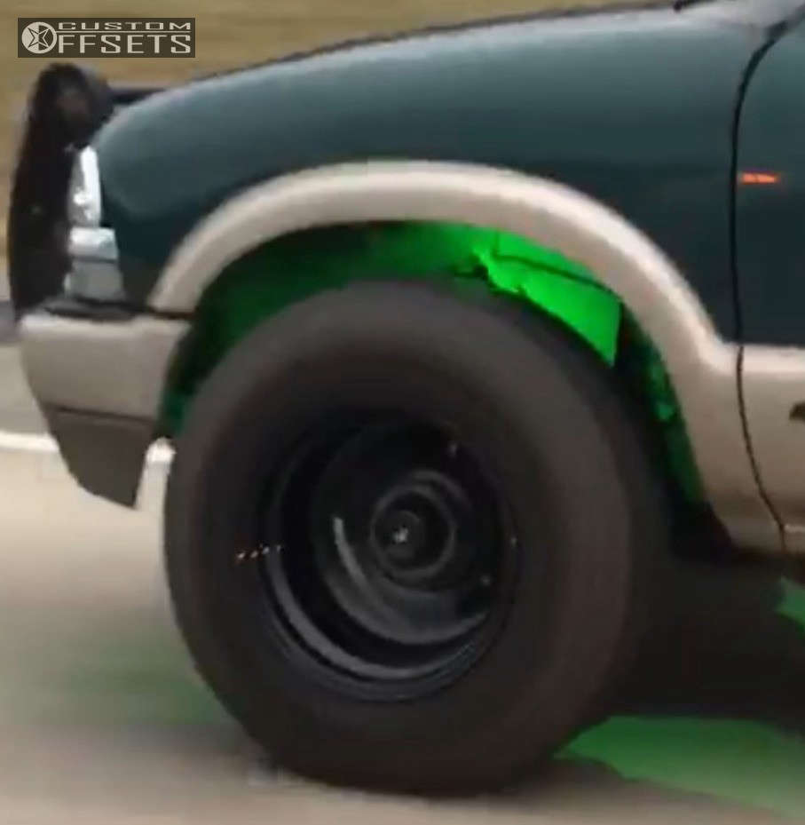 1998 Chevrolet S10 with 15x10 -39 Vision Soft 8 and 275/55R15 Cooper ...