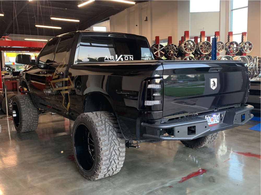 2018 Ram 1500 with 24x14 -81 ARKON OFF-ROAD Caesar and 36/14.5R24 ...