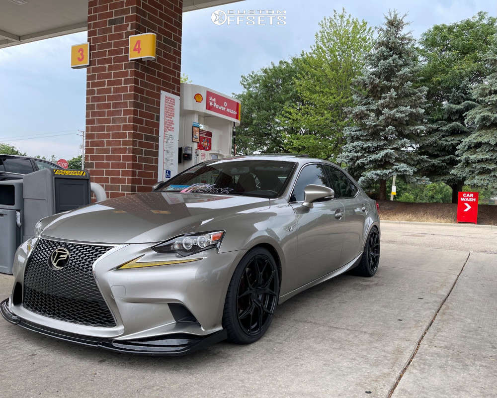 2016 Lexus IS300 with 19x8.5 35 Rohana Rfx5 and 235/30R19 Federal SS595 ...