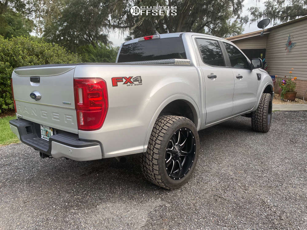 2019 Ford Ranger with 22x10 10 Fuel Maverick and 33/10.5R22 Nitto Terra ...