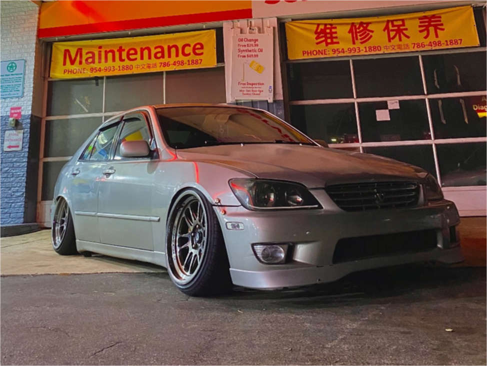 2004 Lexus IS300 with 18x9.5 12 Cosmis Racing Xt-206r and 215/35R18 ...