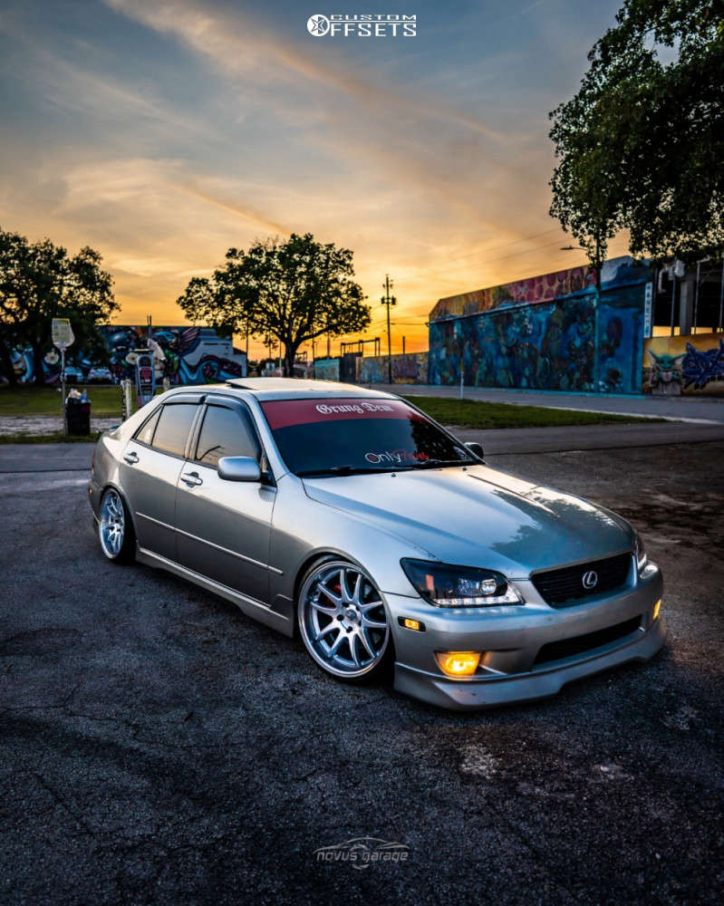 2001 Lexus IS300 with 18x9.5 30 Aodhan Ds02 and 215/35R18 Atrezzo Sva1 ...