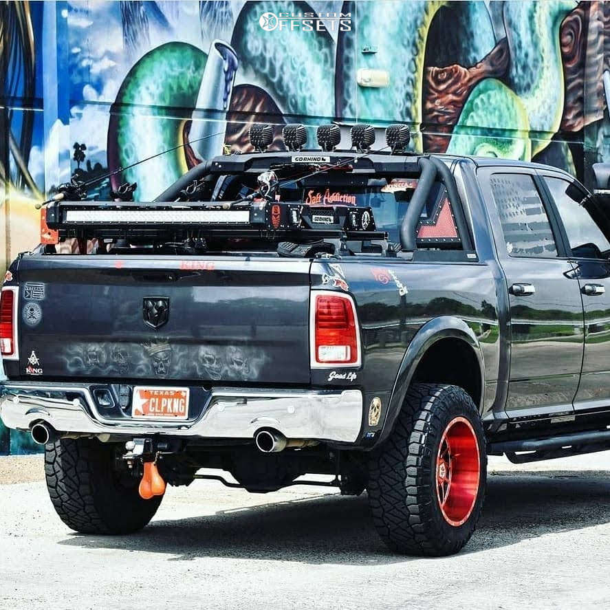 2018 Ram 1500 with 20x12 -44 TIS Forged 544RM and 35/12.5R20 Nitto ...