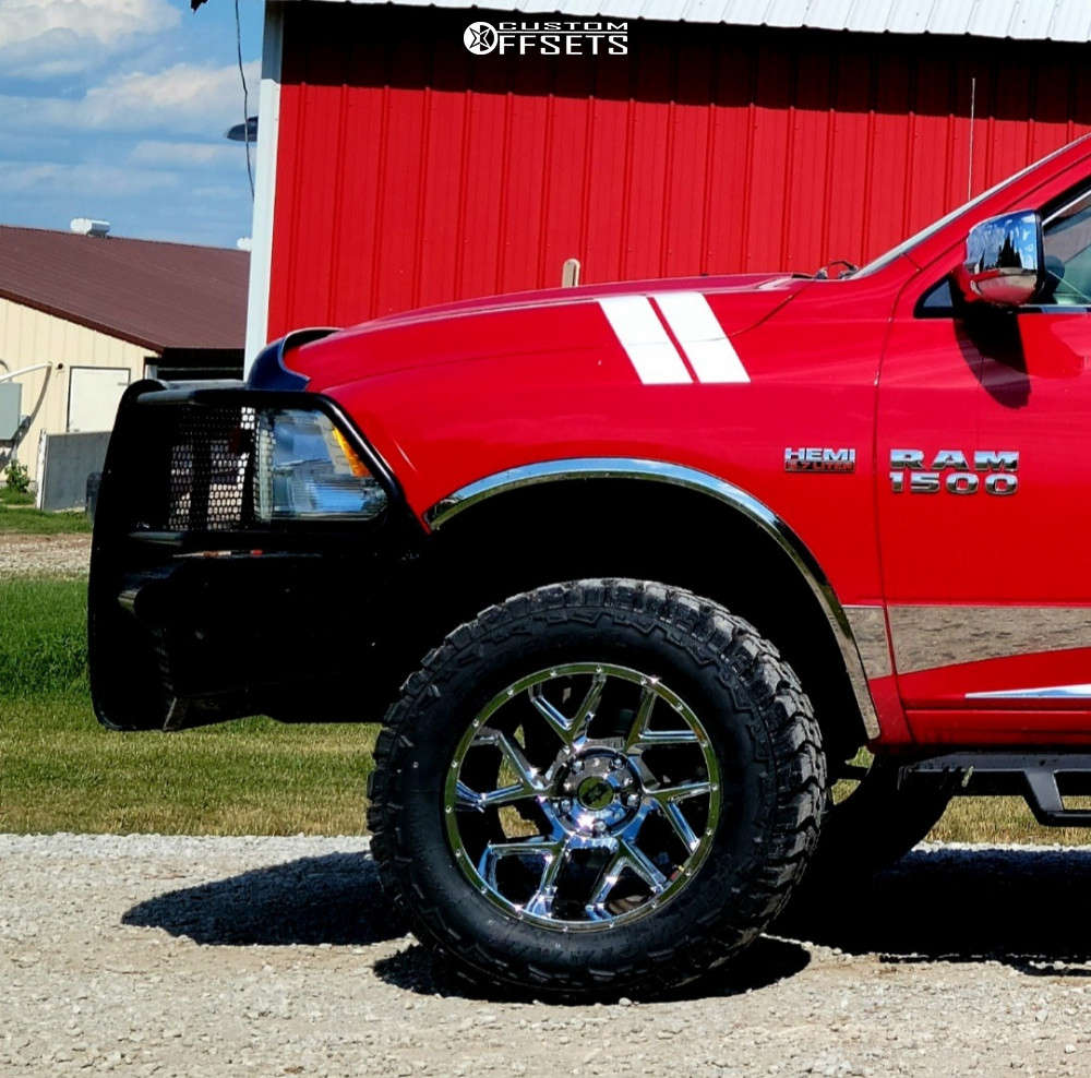 2013 Ram 1500 with 20x10 -25 Vision Sliver and 35/12.5R20 Federal ...