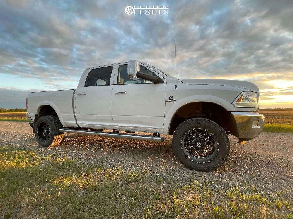 2013 Ram 2500 with 20x10 -25 TIS 544BM and 33/11.5R20 Firestone ...