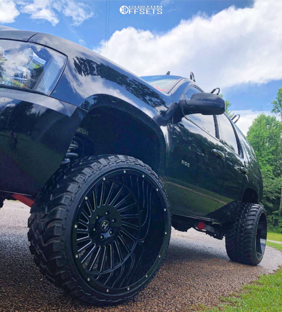 2009 Chevrolet Tahoe with 24x14 -76 Hardcore Offroad Hc17 and 33/13 ...