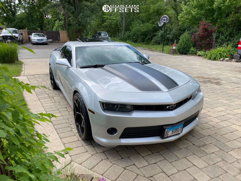 2014 Chevrolet Camaro with 20x10 23 MRR M228 and 285/35R20 Nitto Nt555 ...
