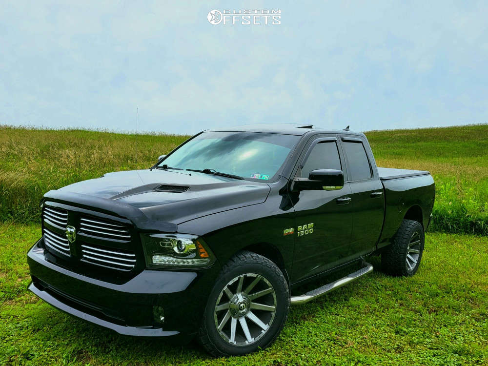 2015 Ram 1500 with 20x10 -18 Fuel Contra and 33/12.5R20 General Grabber ...