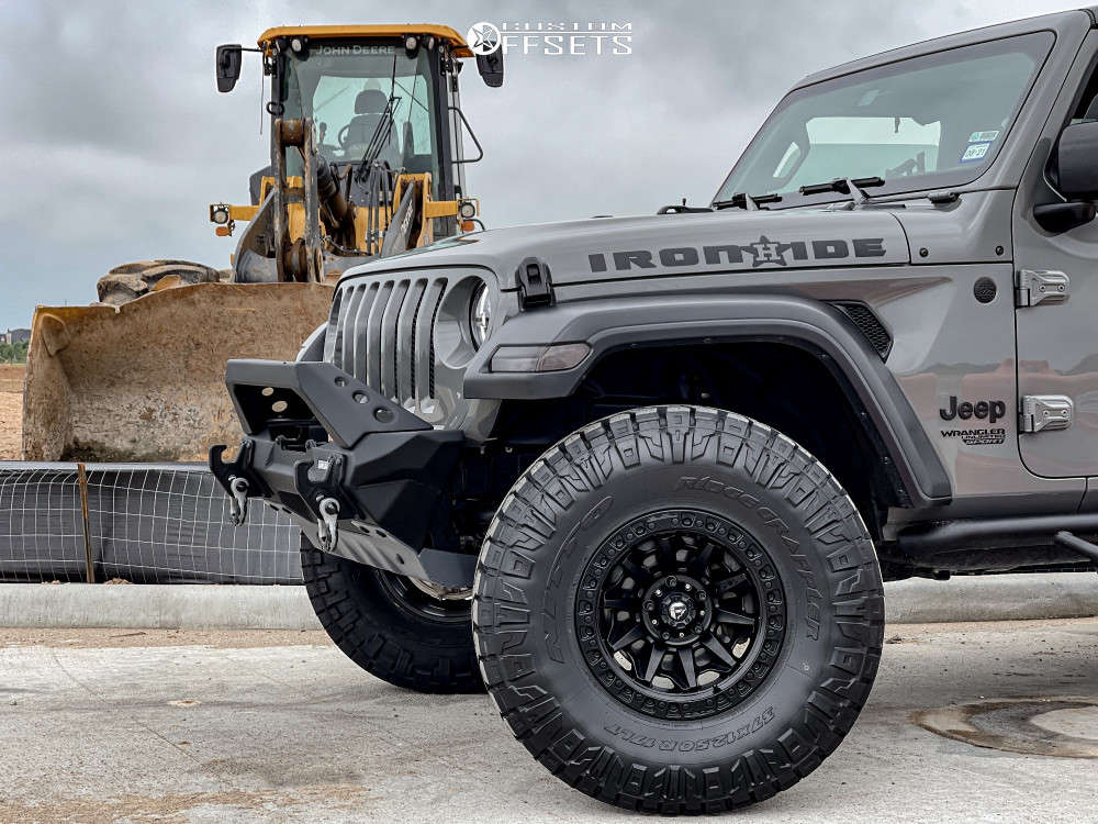 2018 Jeep Wrangler with 17x9 -18 Fuel Covert and 37/12.5R17 Nitto Ridge ...