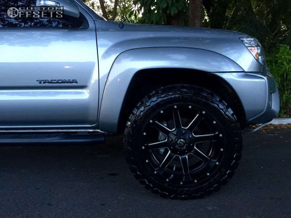 2014 Toyota Tacoma with 20x10 -12 Fuel Maverick and 275/55R20 Toyo ...