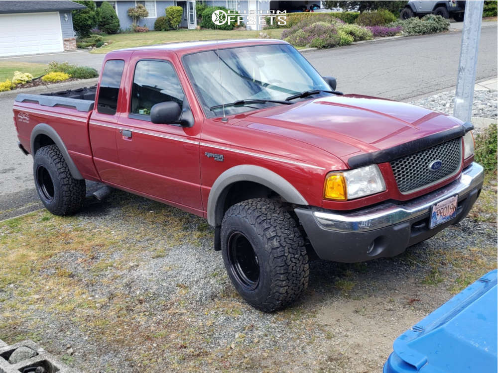 2002 Ford Ranger with 15x12 -64 Bart Wheels Super Trucker and 31/10 ...