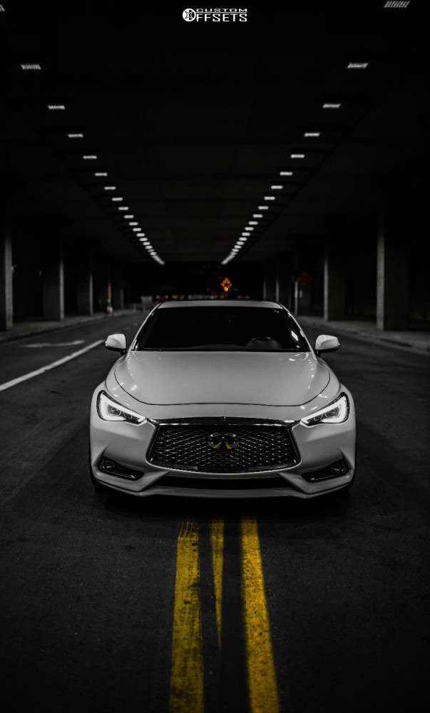 2018 INFINITI Q60 with 19x9.5 22 ESR Rf1 and 265/35R19 Hankook Ventus ...