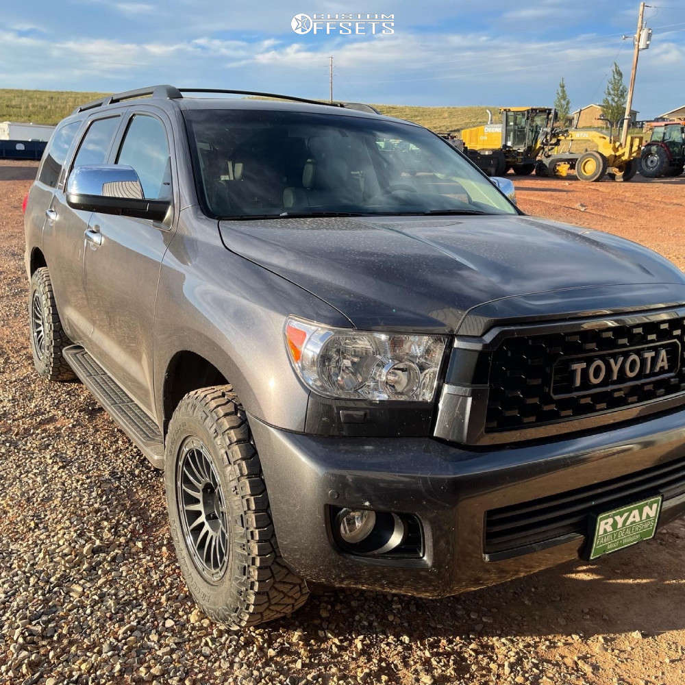2017 Toyota Sequoia with 18x9 18 Method Mr314 and 275/65R18 Nitto Ridge ...