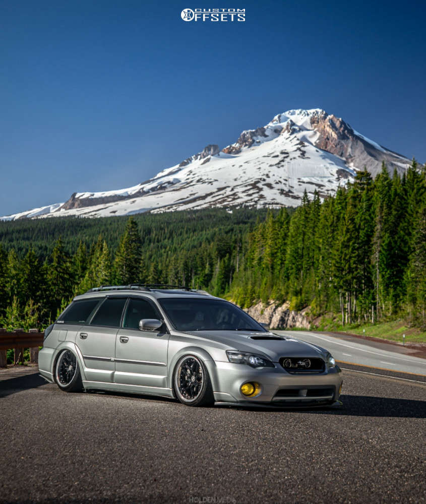 2006 Subaru Outback with 18x9.5 22 ESR Cs15 and 225/40R18 Vogue ...