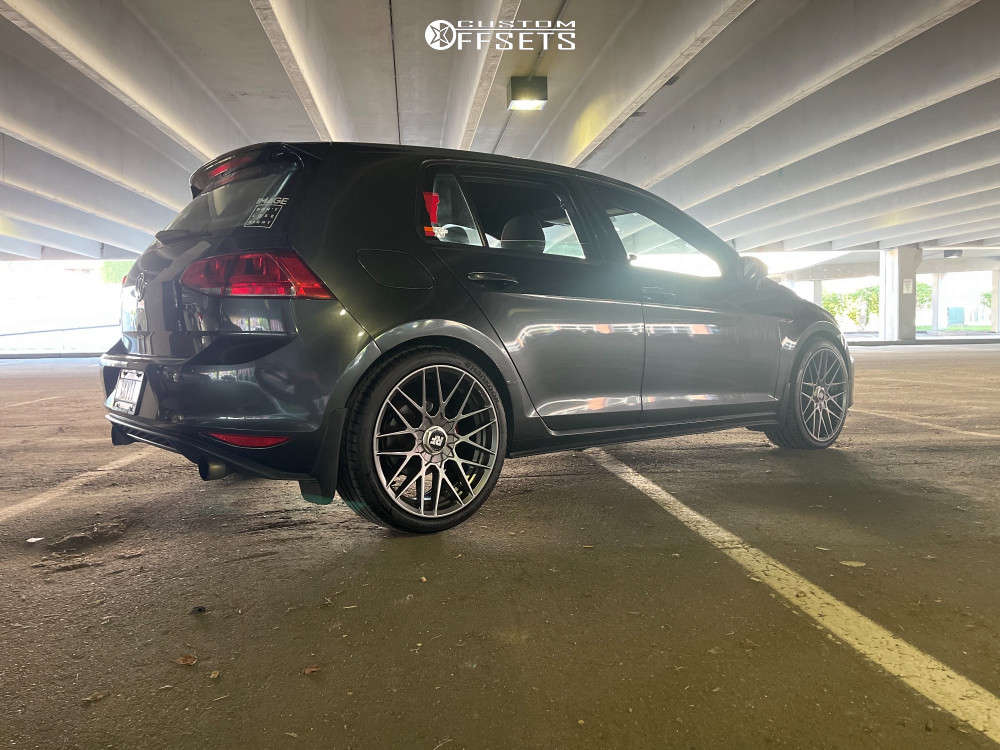 2015 Volkswagen GTI with 19x8.5 35 Rotiform Rse and 245/35R19 Hankook ...