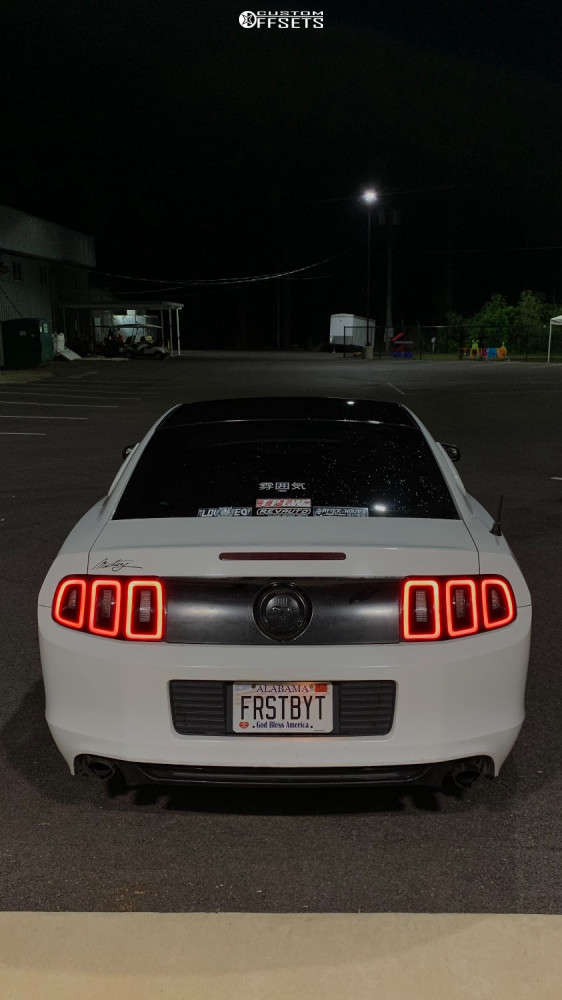 2014 Ford Mustang with 19x9.5 22 Aodhan Ds07 and 245/40R19 Black Hawk ...