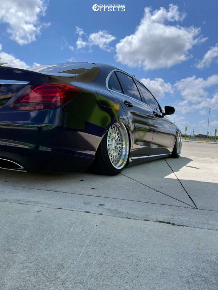 2016 Mercedes-Benz C300 with 18x9 29 Avant Garde F140 and 215/40R18 ...