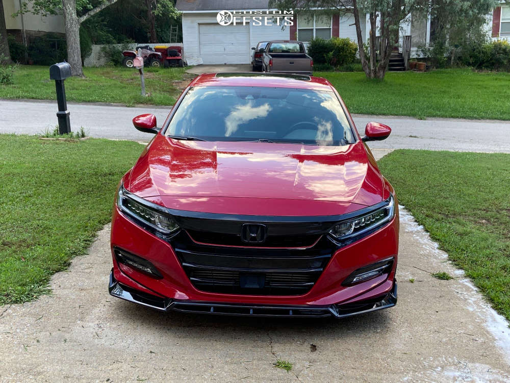 2020 Honda Accord with 19x9.5 35 Aodhan Aff7 and 255/35R19 Achilles Atr ...