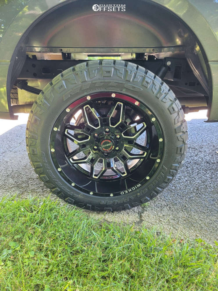 2019 Ford F-150 with 20x10 24 Wicked Offroad W909 and 275/55R20 Nitto ...