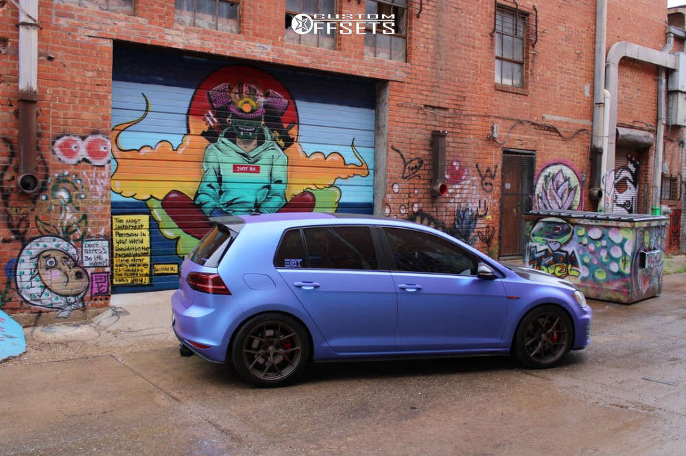 2017 Volkswagen GTI with 18x8.5 42 Superspeed Rf05rr and 245/40R18 ...