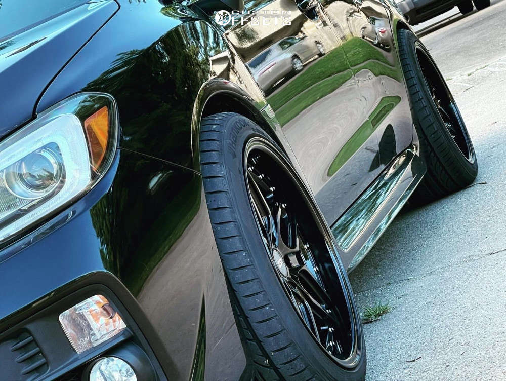 2015 Subaru WRX STI with 18x9.5 15 ESR Cs15 and 245/40R18 Hankook ...