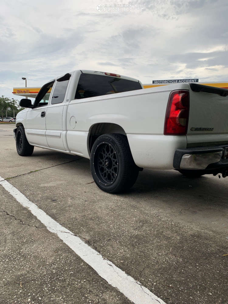 2003 Chevrolet Silverado 1500 with 20x9 10 Vision Rocker 412 and 275 ...