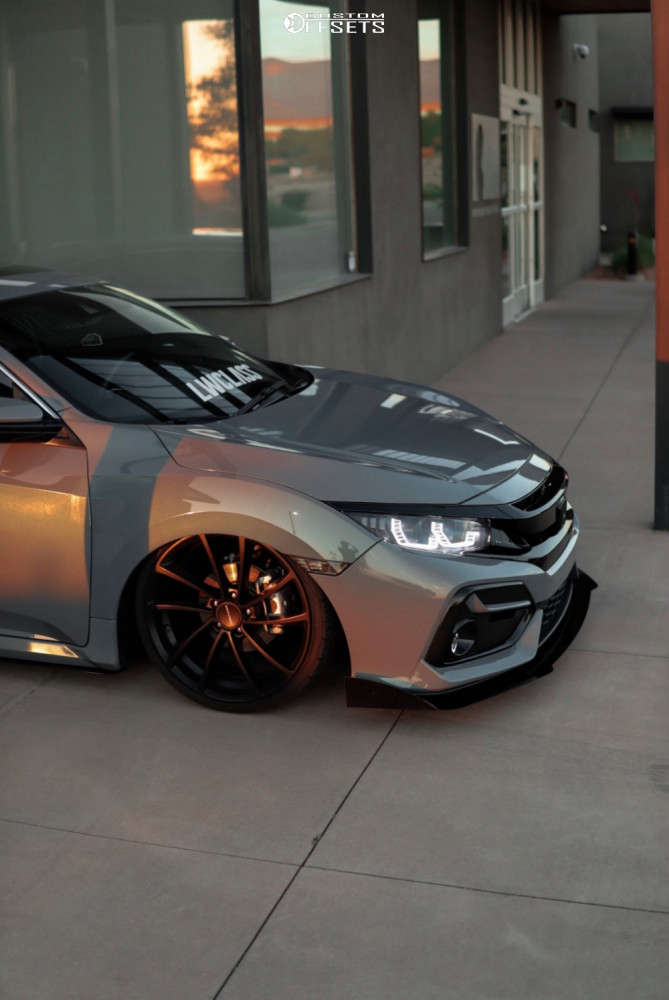 2020 Honda Civic with 20x8.5 35 KMC Spin and 235/30R20 Nitto Neo Gen and Air Suspension | Custom ...