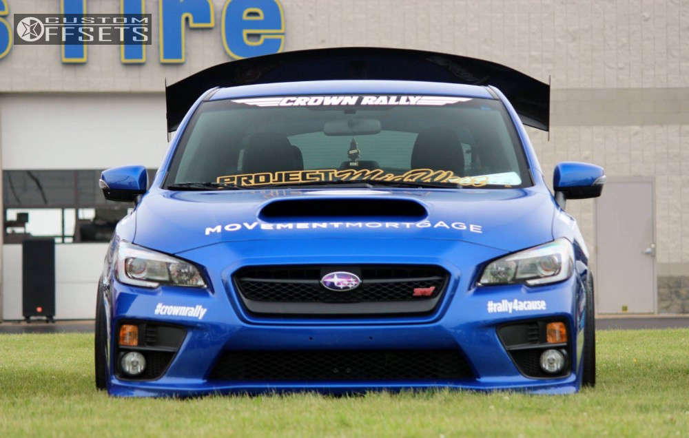 2015 Subaru WRX STI with 18x9.5 15 Aodhan DS01 and 225/35R18 Nexen ...