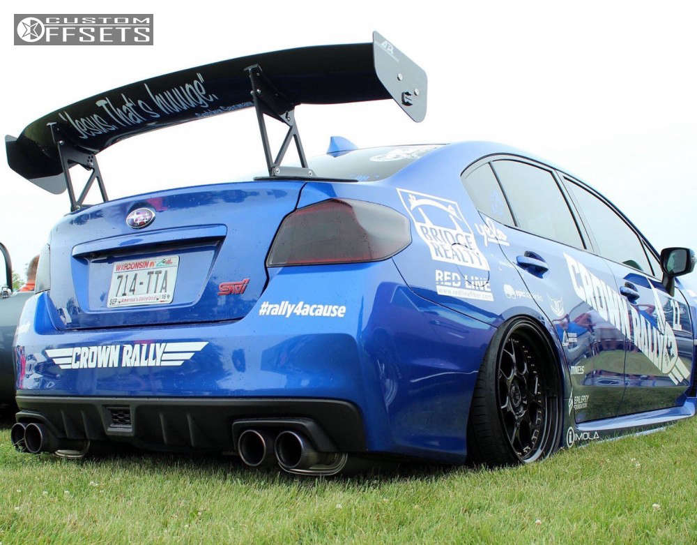 2015 Subaru WRX STI with 18x9.5 15 Aodhan DS01 and 225/35R18 Nexen ...