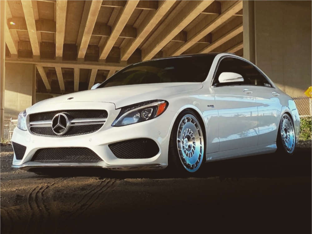 2015 Mercedes-Benz C400 with 19x8.5 45 Rotiform Ccv and 255/35R19 ...