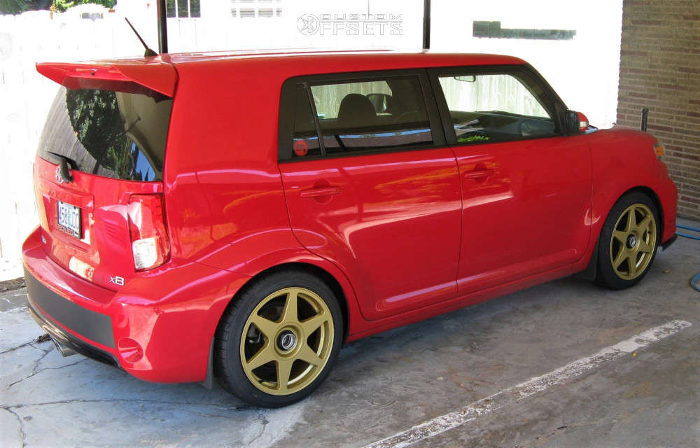 2014 Scion XB with 18x8.5 35 Fifteen52 Tarmac Evo and 225/45R18 Milestar Ms932 Sport and ...