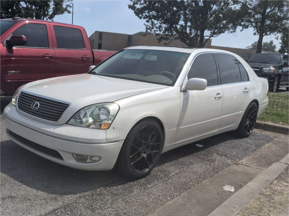 2002 Lexus LS430 with 19x8.5 35 Enkei Raijin and 245/40R19 Nexen N5000 ...