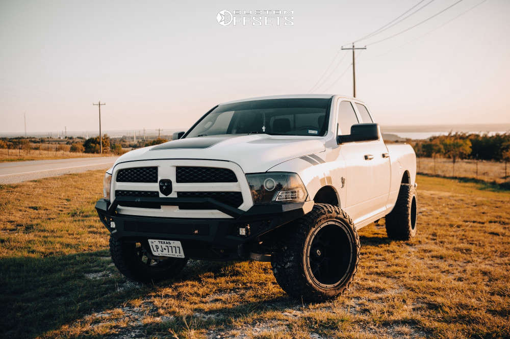 2018 Ram 1500 with 20x12 -51 Vision Sliver 360 and 33/12.5R20 Radar ...