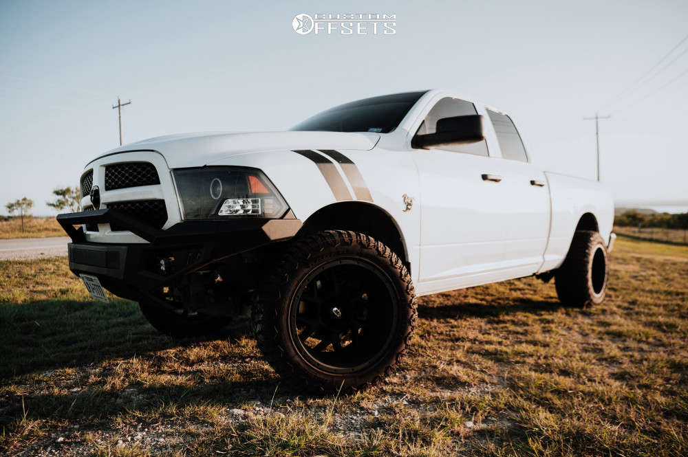 2018 Ram 1500 with 20x12 -51 Vision Sliver 360 and 33/12.5R20 Radar ...