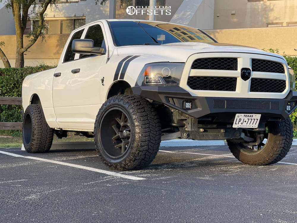 2018 Ram 1500 with 20x12 -51 Vision Sliver 360 and 33/12.5R20 Radar ...