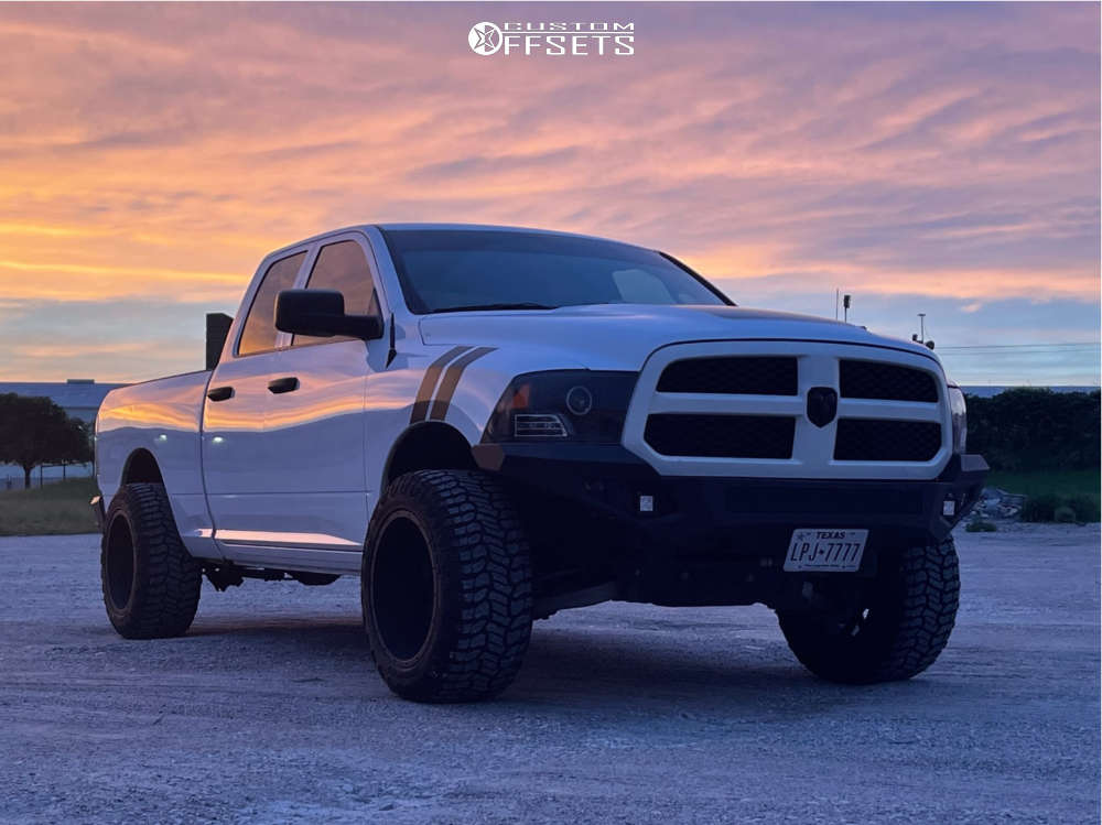 2018 Ram 1500 with 20x12 -51 Vision Sliver 360 and 33/12.5R20 Radar ...