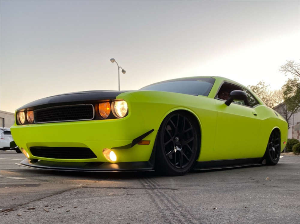 2012 Dodge Challenger with 20x8.5 20 Voxx Lago and 255/35R20 Nitto ...