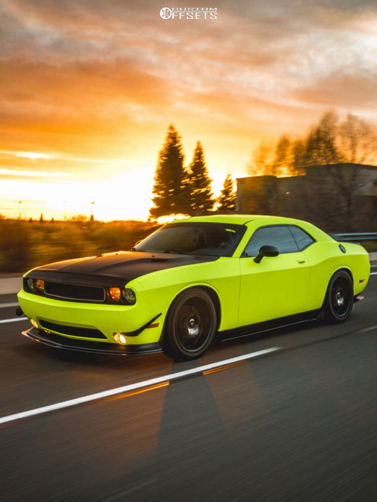 2012 Dodge Challenger with 20x8.5 20 Voxx Lago and 255/35R20 Nitto ...